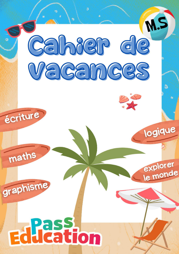 Cahiers de vacances gratuits Pass Education, de la maternelle à la 5ème