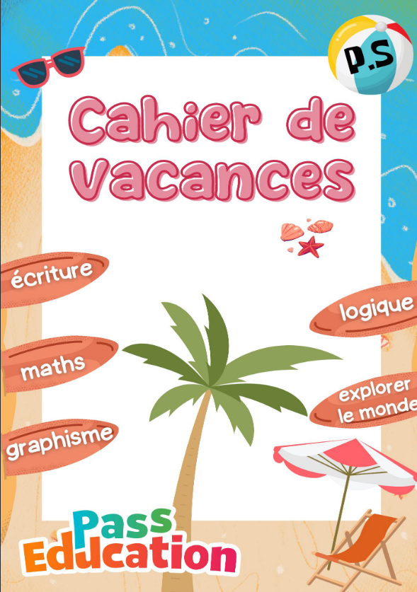 Cahiers de vacances gratuits Pass Education, de la maternelle à la 5ème