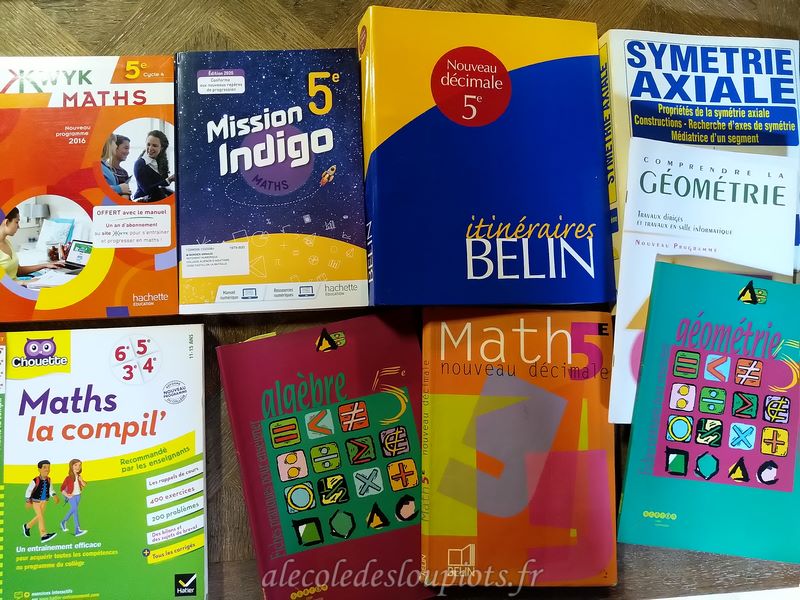 Nos manuels pour la 5ème en IEF | A l'école des loupiots